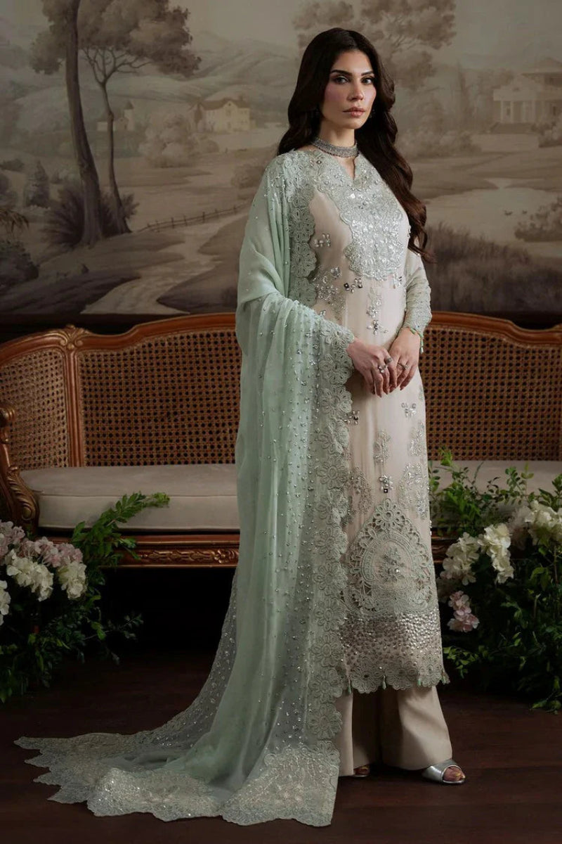 Chiffon stitched Embroidered Suit – Dastan-e-Libas